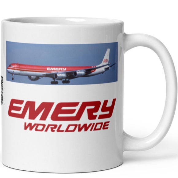 TreasureGates | Kitchen | Emery Worldwide Cargo Airline White Glossy ...